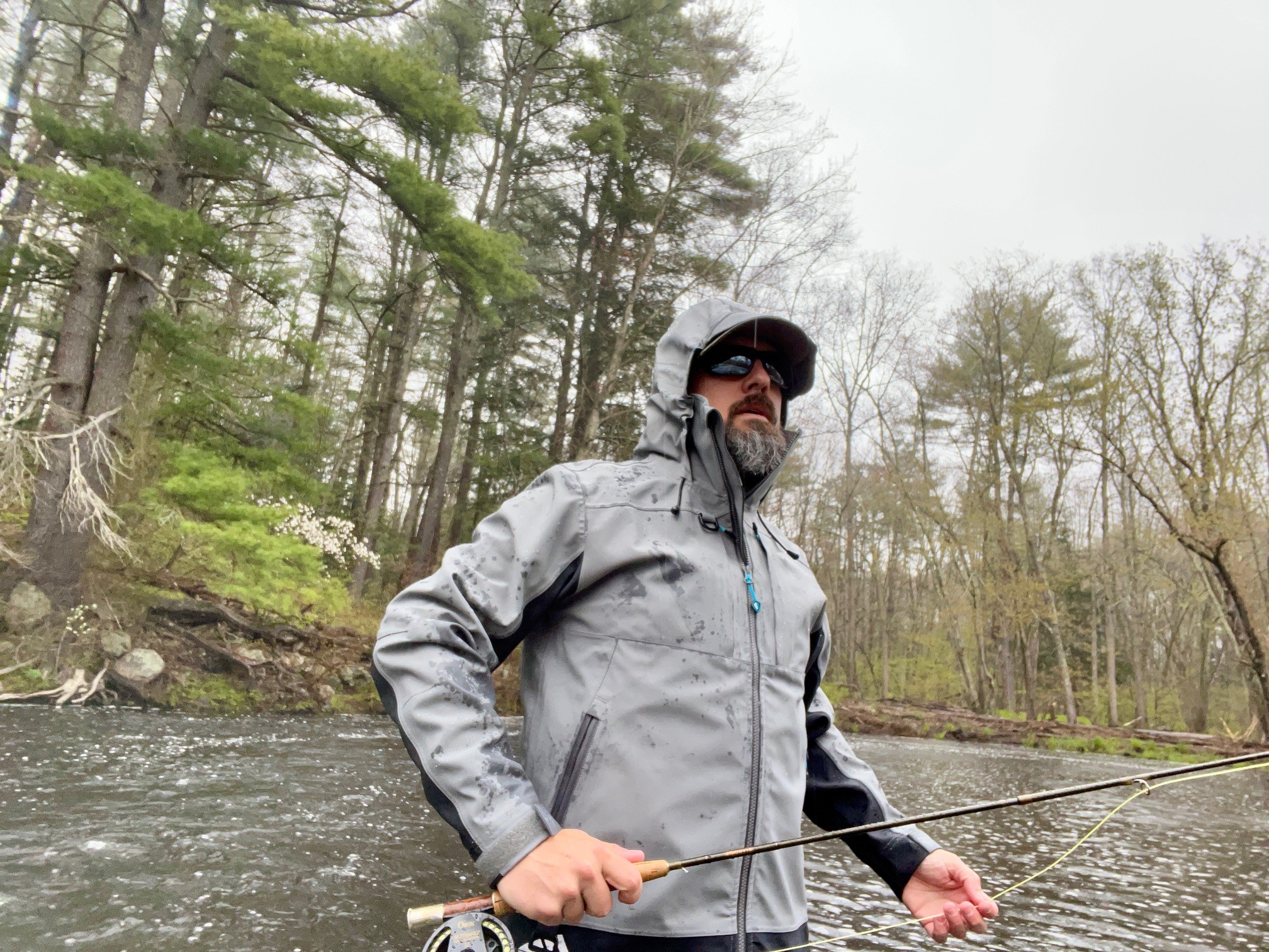 No Water In with Whitewater's Great Lakes Pro Jacket - Casting Across